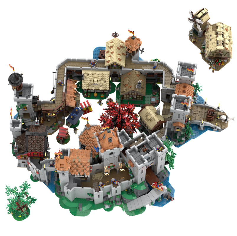 LEGO MOC Lion Knights' Kingdom - 10332 Medieval Town Castle Expansion ...