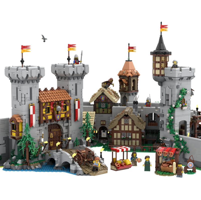 LEGO MOC Lion Knights' Kingdom - 10332 Medieval Town Castle Expansion ...