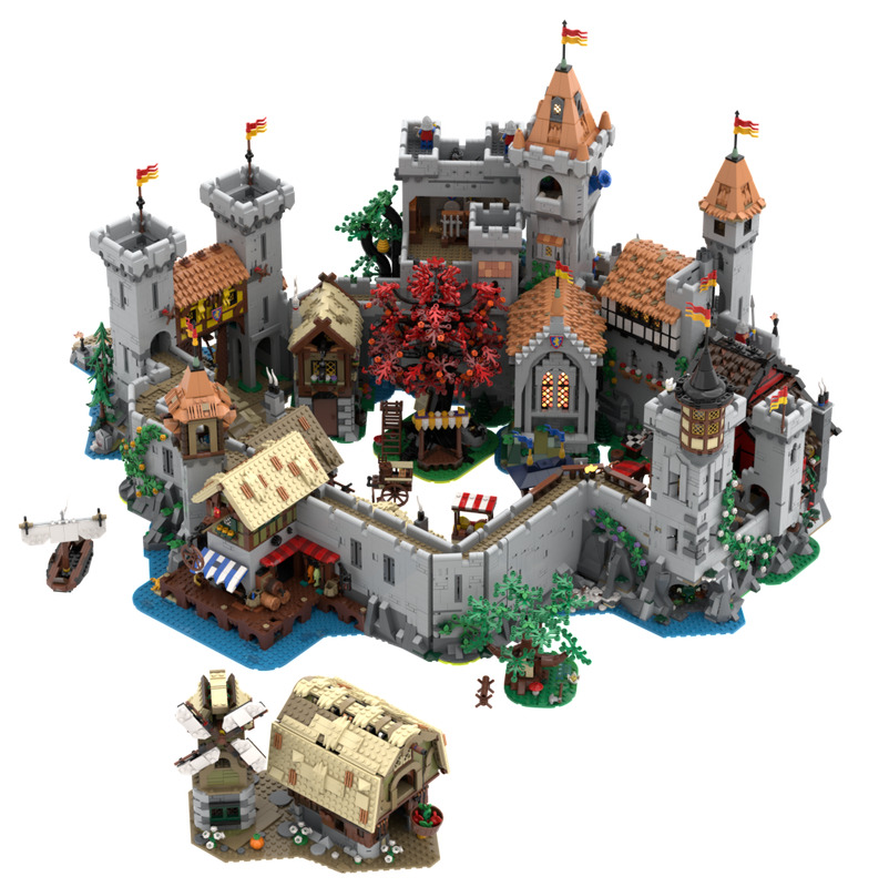 LEGO MOC Lion Knights' Kingdom - 10332 Medieval Town Castle Expansion ...