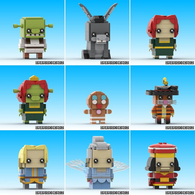 LEGO MOC Shrek Brickheadz Collection by DrBrickheadz | Rebrickable ...