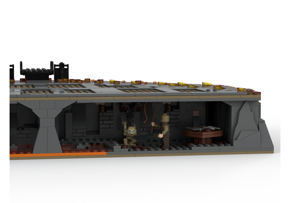 Lego Moc Base Extension For Barad Dur 10333 By Tigertonbricks