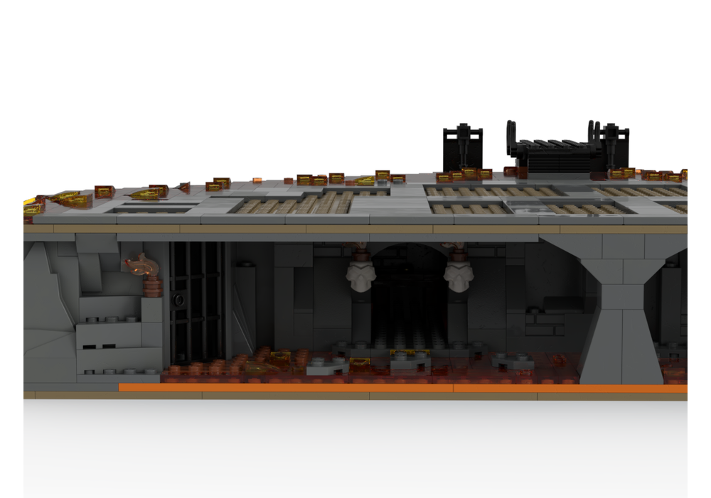 Lego Moc Base Extension For Barad Dur 10333 By Tigertonbricks
