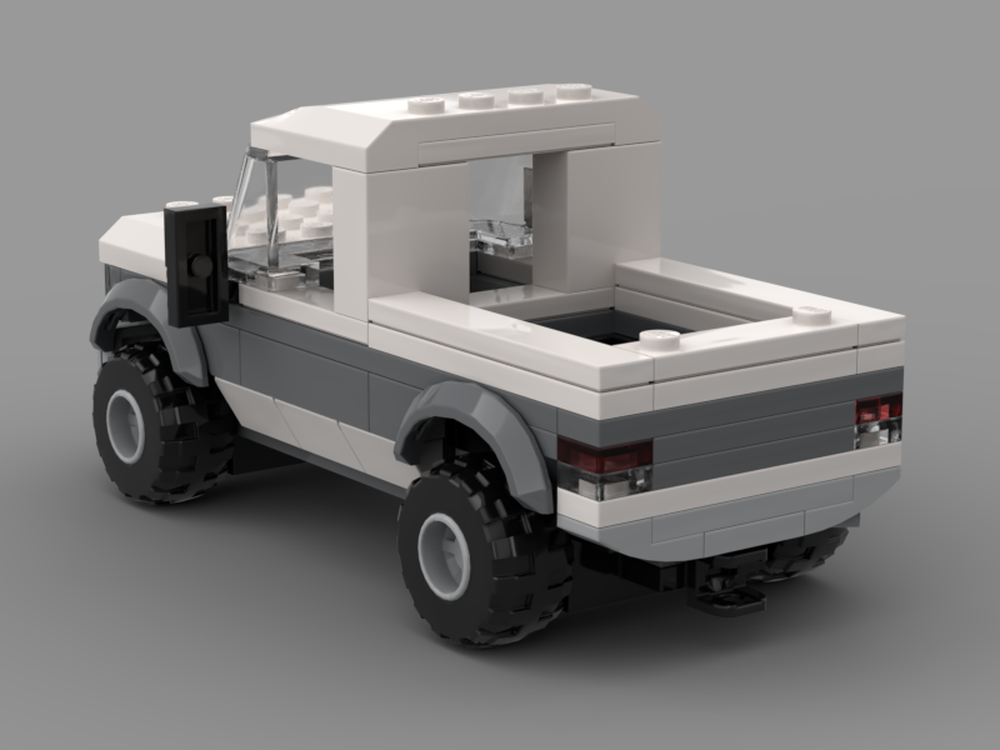 LEGO MOC Two-Tone Pickup Truck by DudPR | Rebrickable - Build with LEGO