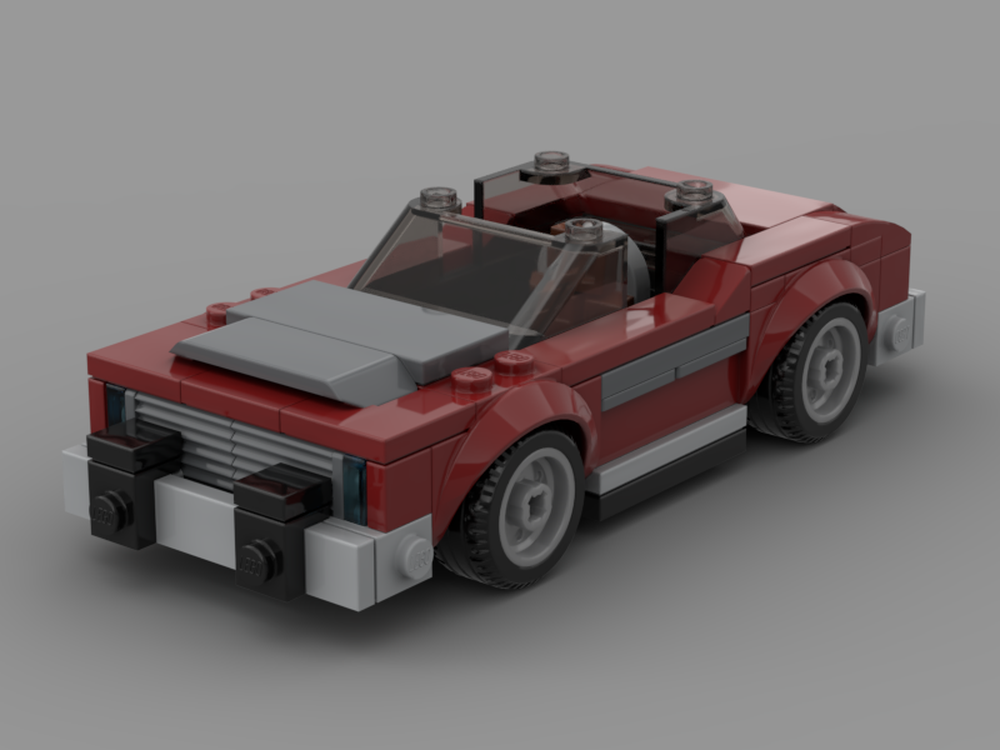 LEGO MOC Classic Muscle Car by DudPR | Rebrickable - Build with LEGO