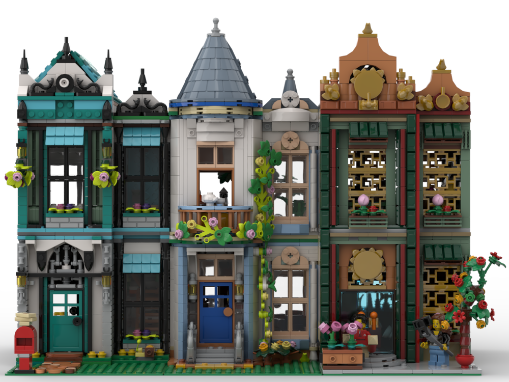 LEGO MOC White Townhouse - Modification of Set 42638 by Brick Artisan ...