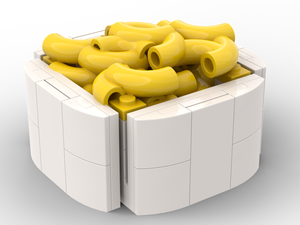 LEGO MOC Mac and cheese by RightBrick | Rebrickable - Build with LEGO