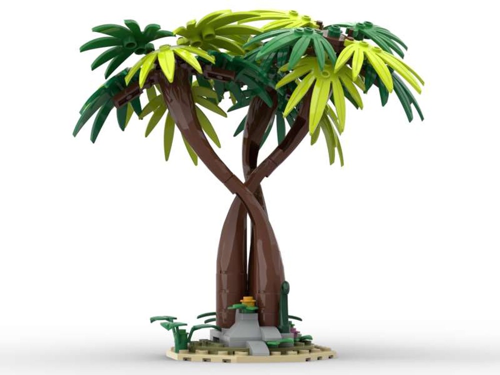 Lego Moc 3 Palm Trees By Brickartlille Rebrickable Build With Lego