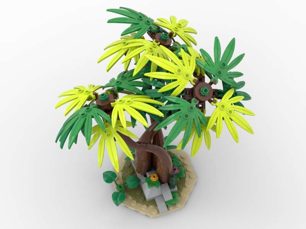 Lego Moc 3 Palm Trees By Brickartlille Rebrickable Build With Lego