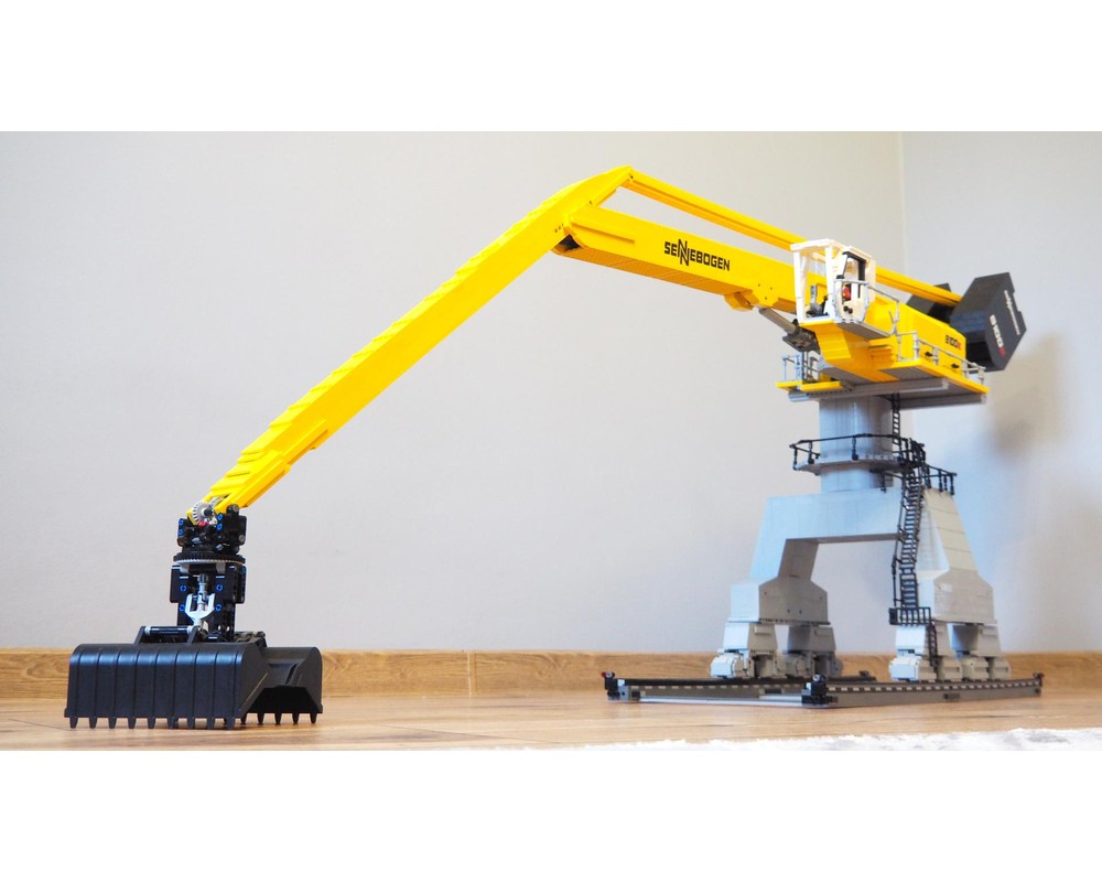 LEGO MOC Sennebogen 8100EQ // Full RC Material Handling Machine with ...