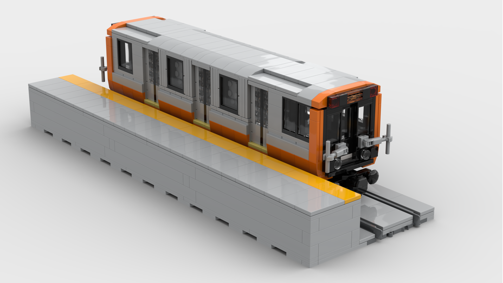 LEGO MOC MBTA Orange Line Subway Train by MassBayBricks | Rebrickable ...