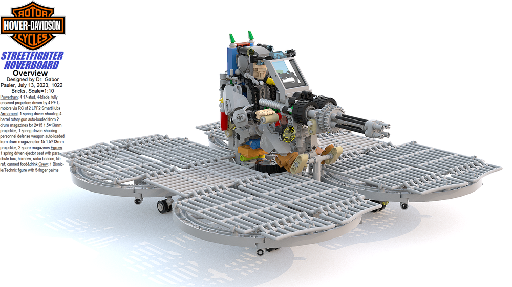 LEGO MOC Streetfighter Hoverboard by gjpauler | Rebrickable - Build ...