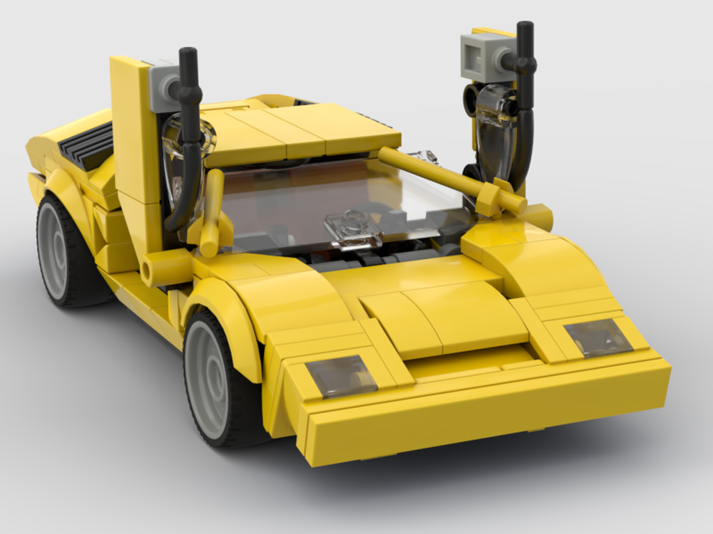 LEGO MOC Lamborghini Countach by CreativeCookie | Rebrickable - Build ...