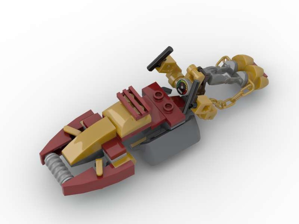 Lego Moc Bounty Hunter Speeder By Brickartlille Rebrickable Build
