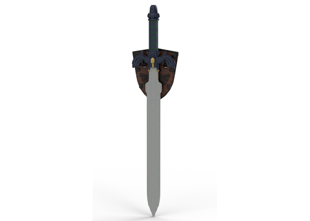Lego Moc Master Sword Full Scale Wall Display By Skywardbrick