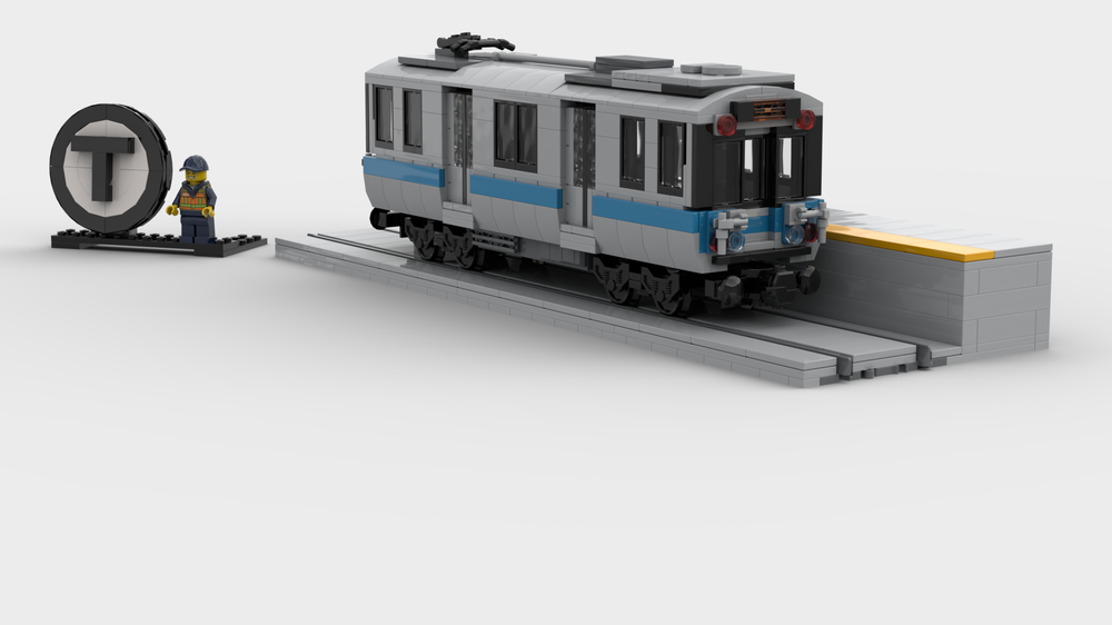 LEGO MOC MBTA Blue Line Subway Train by MassBayBricks | Rebrickable ...