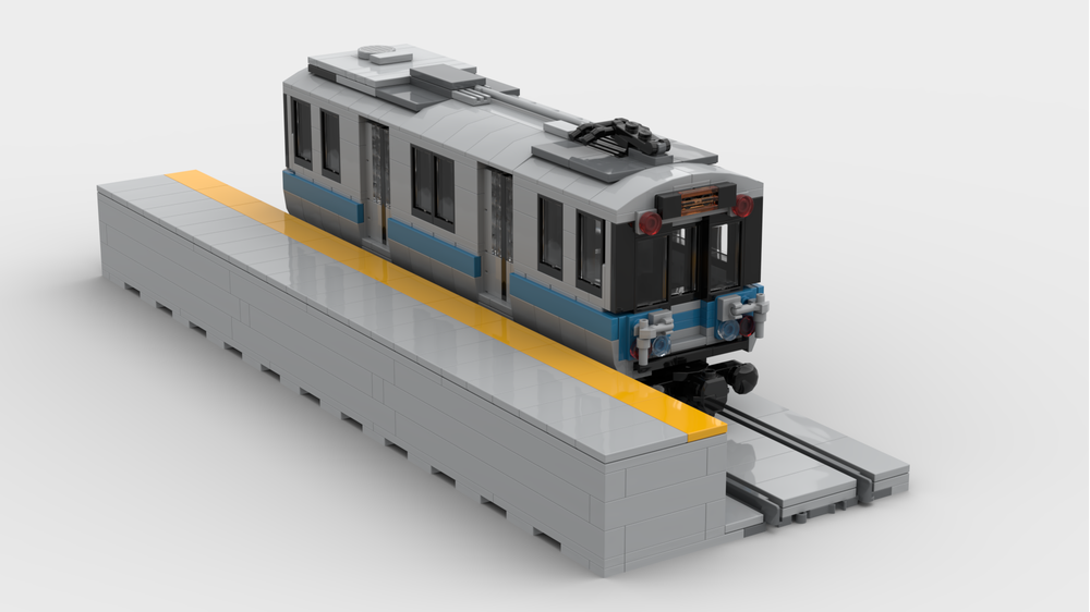 LEGO MOC MBTA Blue Line Subway Train by MassBayBricks | Rebrickable ...