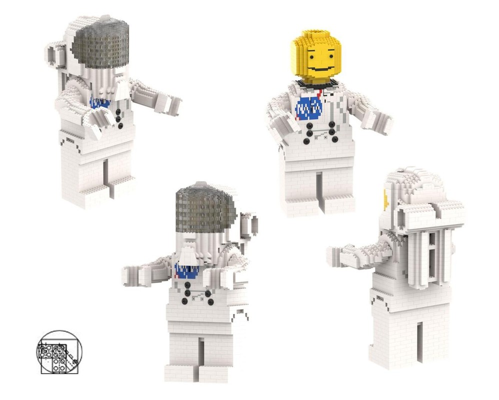 LEGO MOC Maxi figure NASA astronaut by Bricksculpture.net | Rebrickable ...
