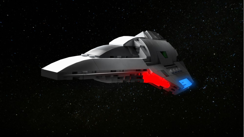 Lego Moc Star Trek Voyager — The Delta Flyer By Skyfox2k Rebrickable