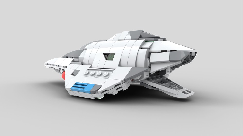 Lego Moc Star Trek Voyager — The Delta Flyer By Skyfox2k Rebrickable