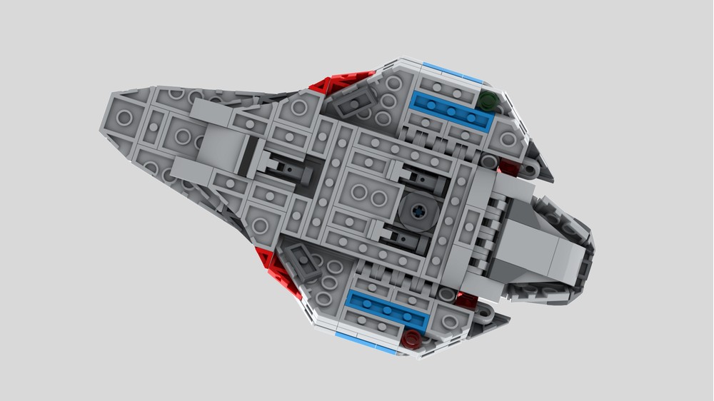 Lego Moc Star Trek Voyager — The Delta Flyer By Skyfox2k Rebrickable