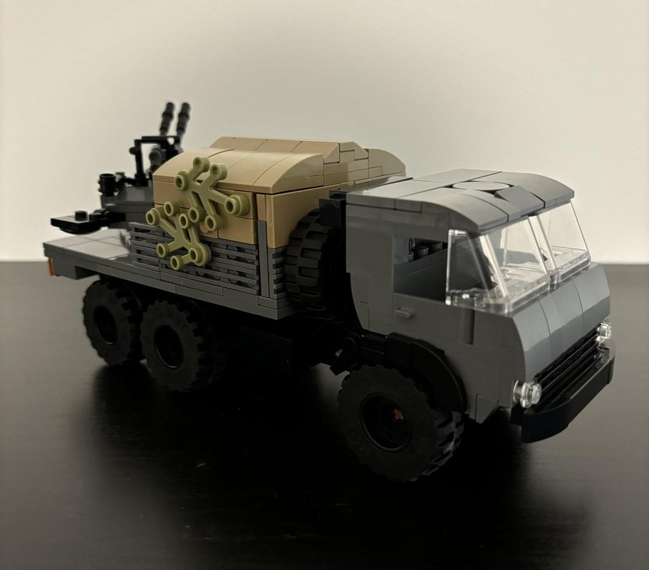LEGO MOC KamAZ 5350 With ZU-23-2 by GreeneBricks | Rebrickable - Build ...