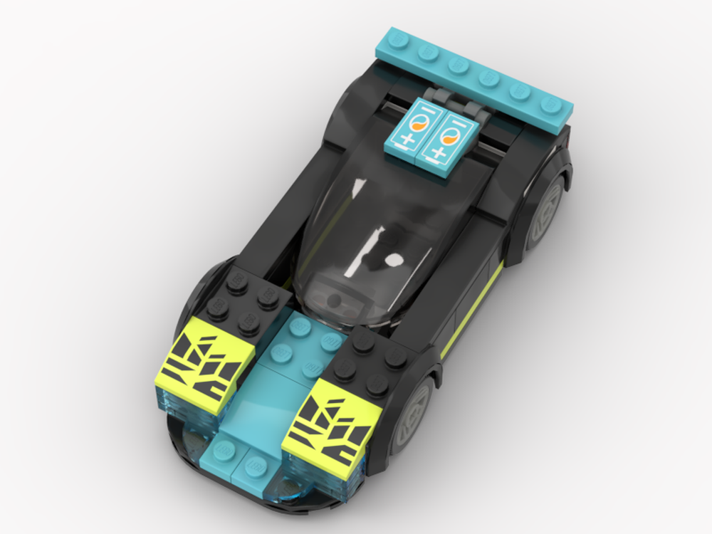 Lego Moc Electric Race Car By Brickbuilds17 Rebrickable Build With Lego