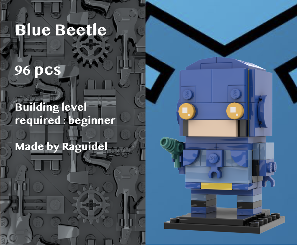 LEGO MOC Blue Beetle (comic books) Brickheadz by raguidel | Rebrickable ...