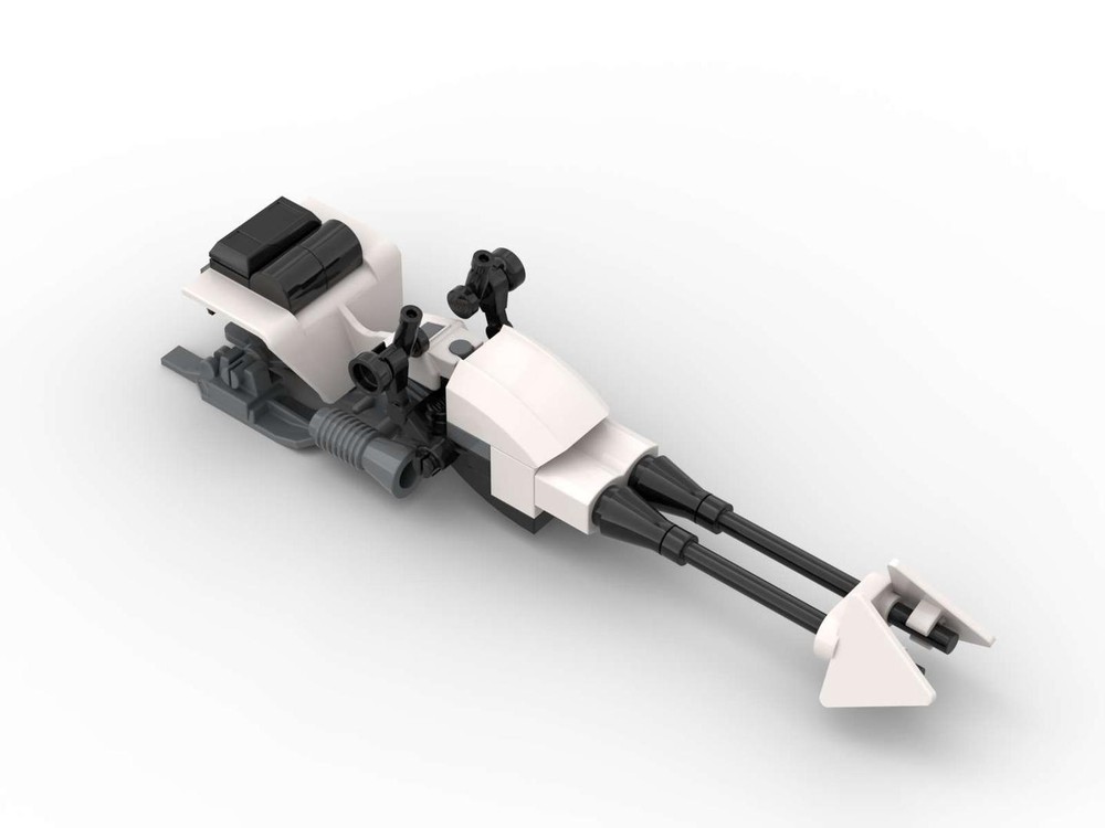 LEGO MOC Snow Bike Speeder by brick_art_lille | Rebrickable - Build ...