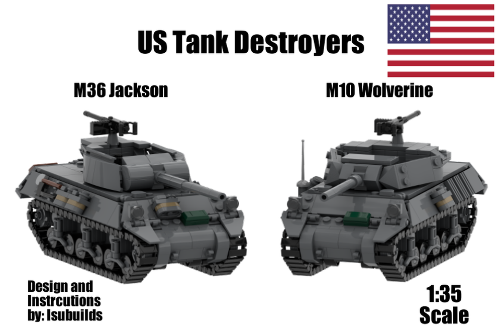 LEGO MOC M10 Wolverine & M36 Jackson by Isubuilds | Rebrickable - Build with LEGO