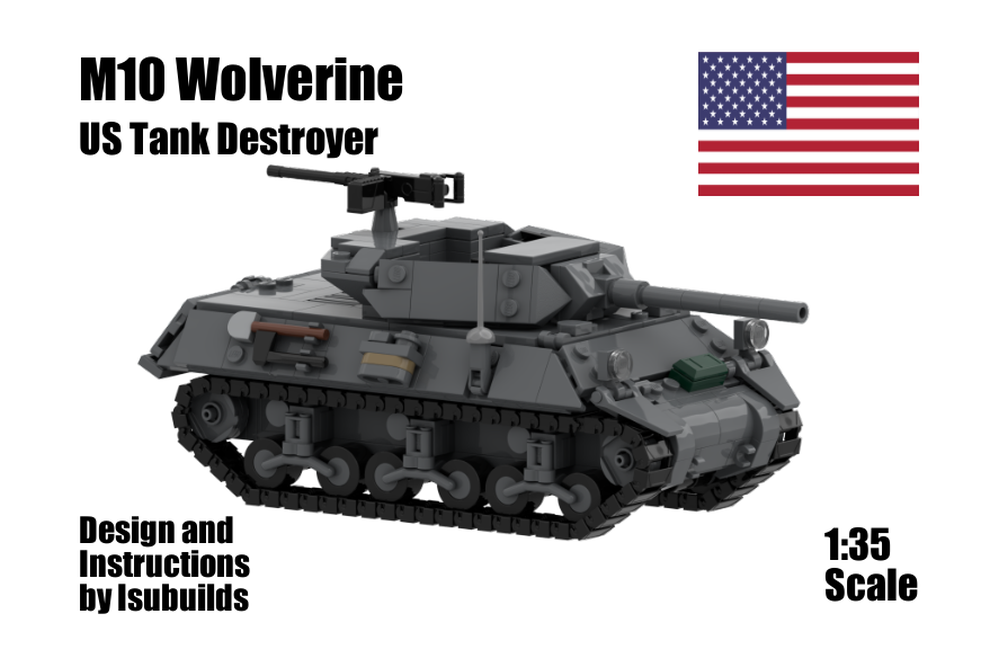 LEGO MOC M10 Wolverine & M36 Jackson by Isubuilds | Rebrickable - Build with LEGO