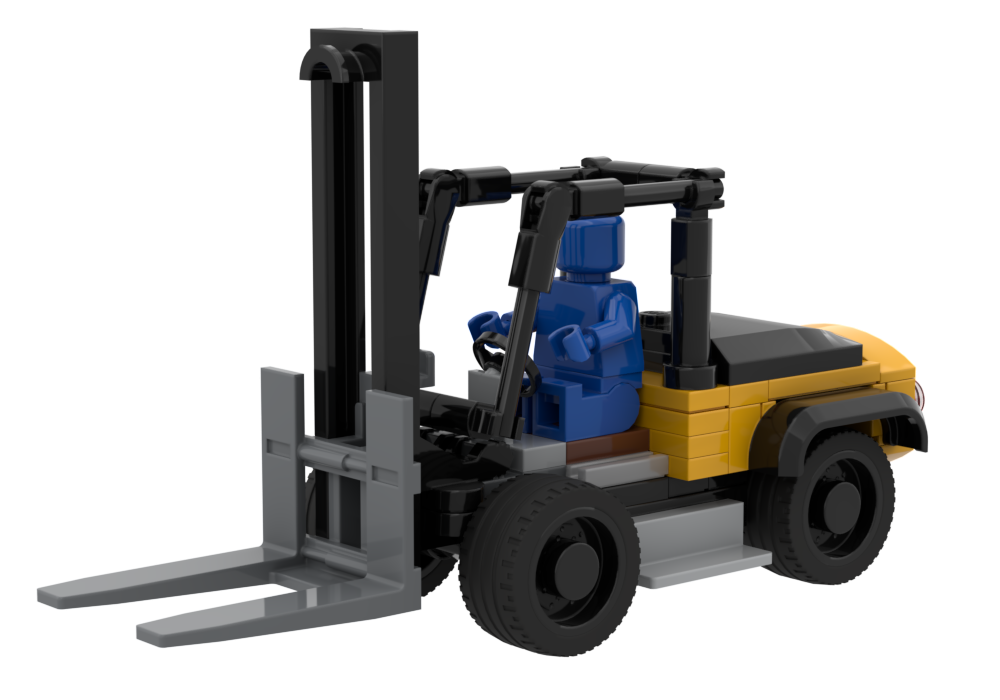 LEGO MOC Heavy Forklift by OrchardBuilds | Rebrickable - Build with LEGO