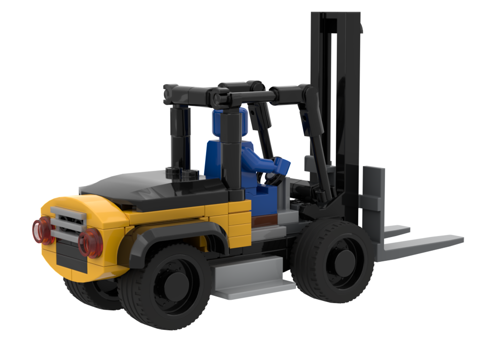 Lego Moc Heavy Forklift By Orchardbuilds Rebrickable Build With Lego