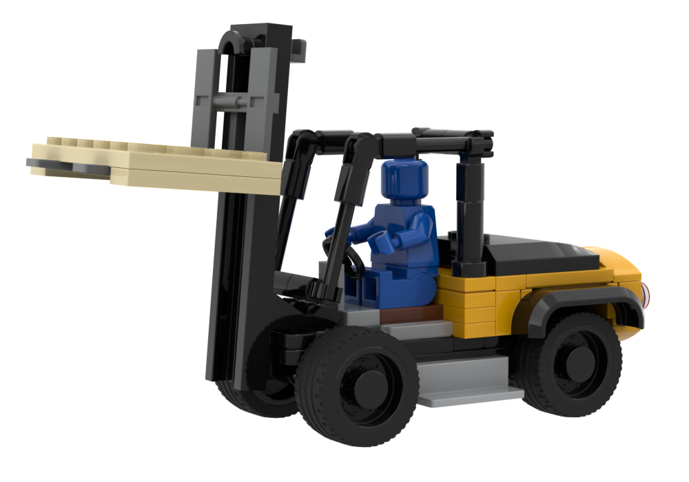 Lego Moc Heavy Forklift By Orchardbuilds Rebrickable Build With Lego