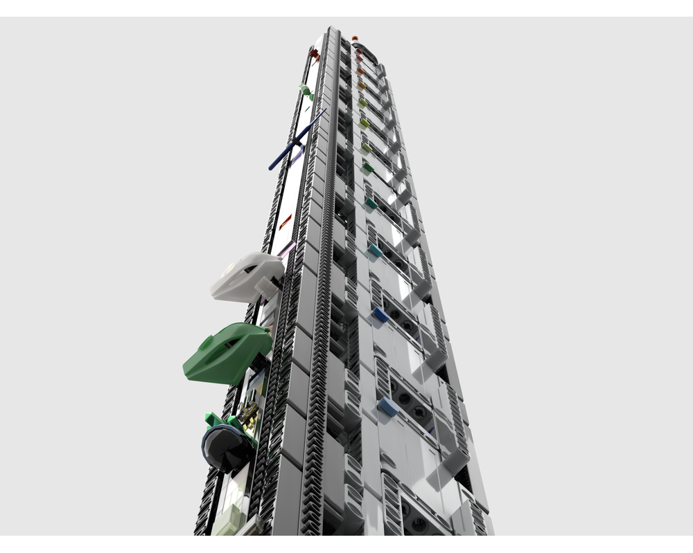 Lego Moc The Rainbow Tower By 5imon Rebrickable Build With Lego