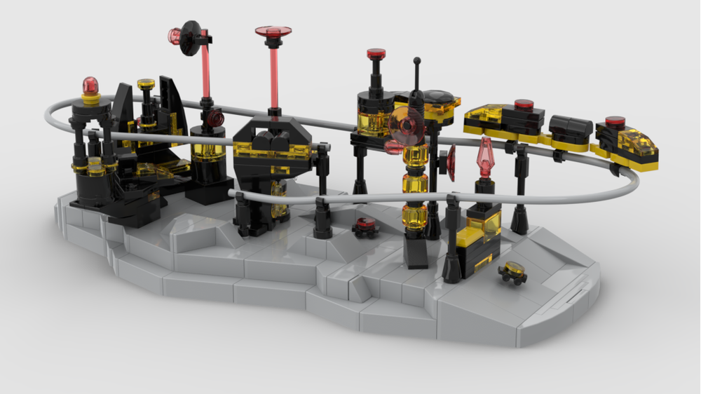 Lego Moc Monorail Blacktron I Microscale By Mathtuono Rebrickable