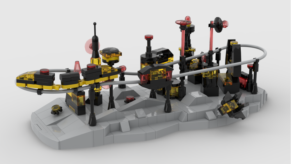 LEGO MOC Monorail Blacktron I Microscale by mathtuono | Rebrickable ...
