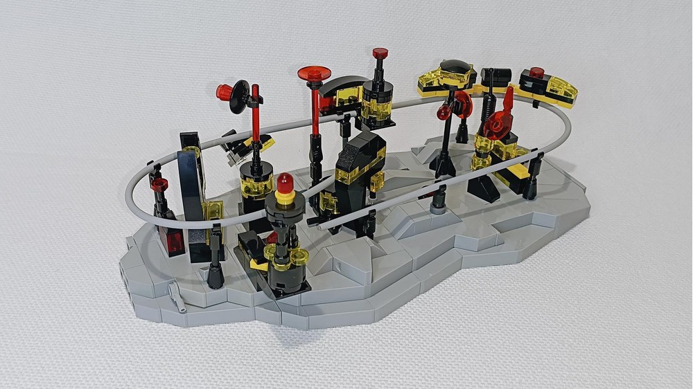 Lego Moc Monorail Blacktron I Microscale By Mathtuono Rebrickable