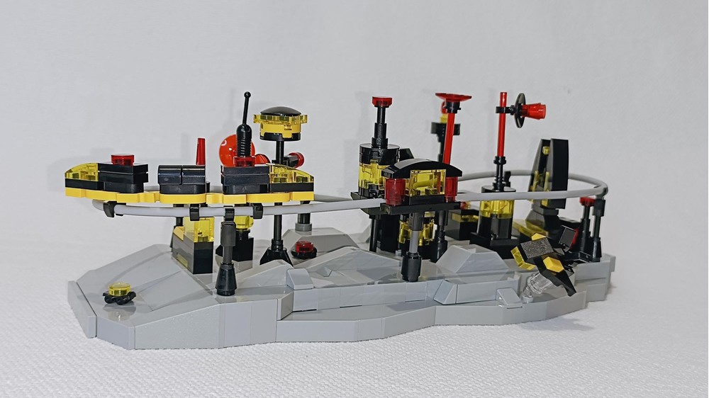 Lego Moc Monorail Blacktron I Microscale By Mathtuono Rebrickable