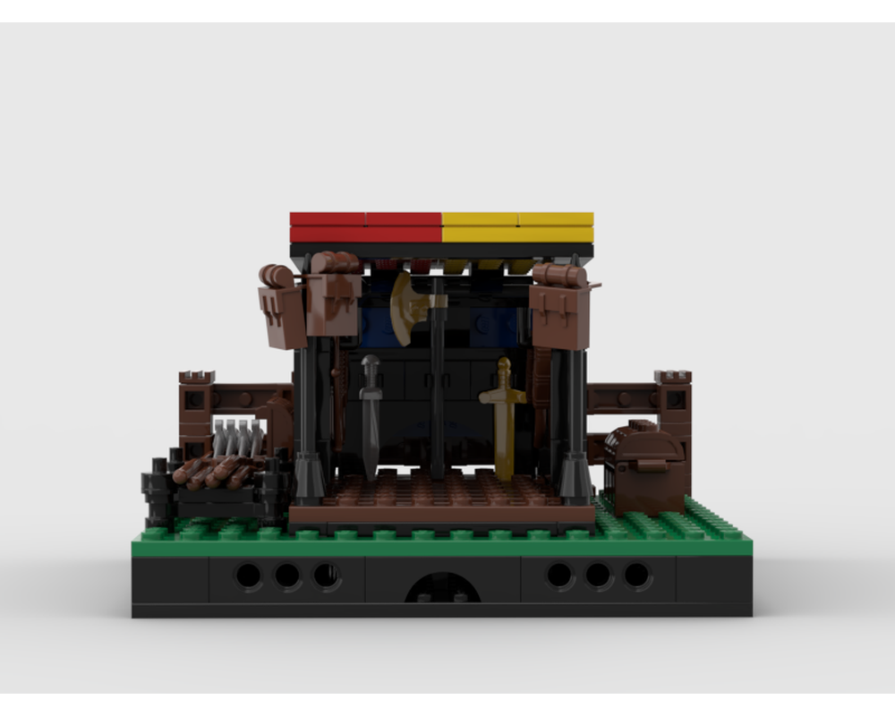 LEGO MOC Medieval Weapons Stall by V1nc1n1 | Rebrickable - Build with LEGO
