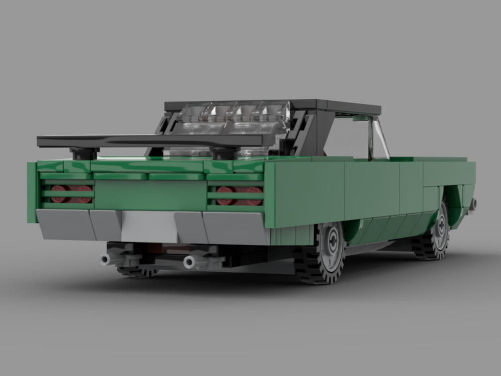 Lego Moc 1970 Plymouth Roadrunner Green By Dudpr Rebrickable