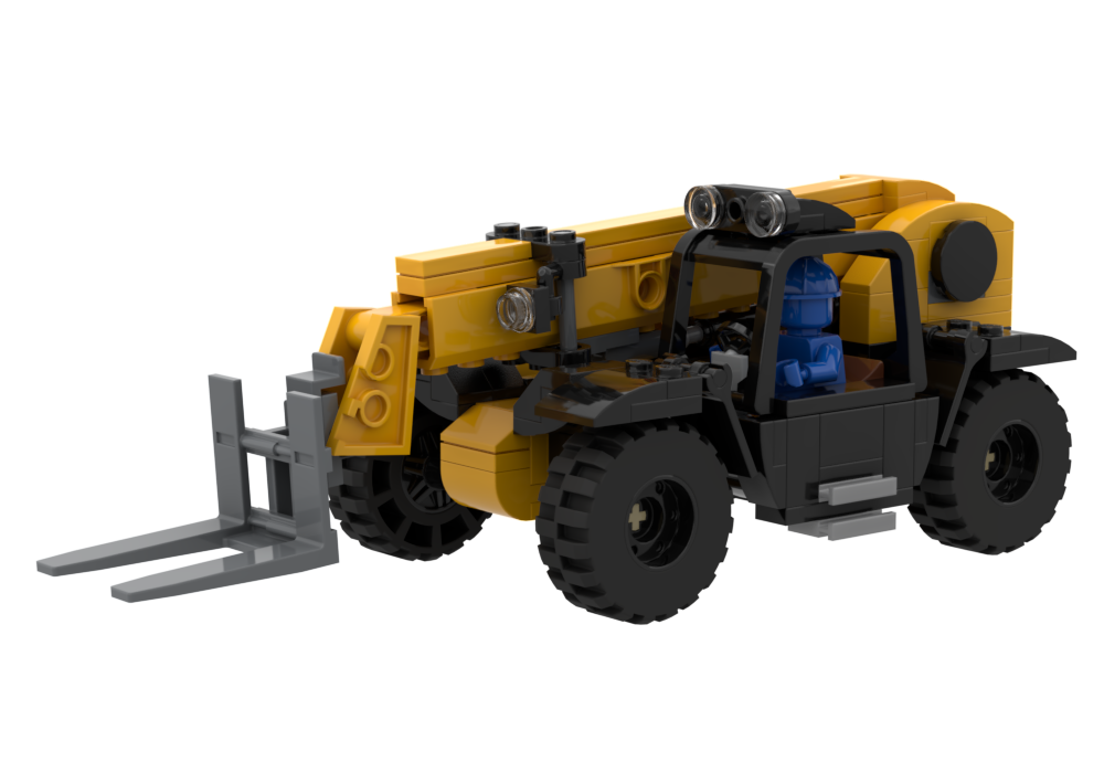 Lego Moc Telehandler By Orchardbuilds Rebrickable Build With Lego
