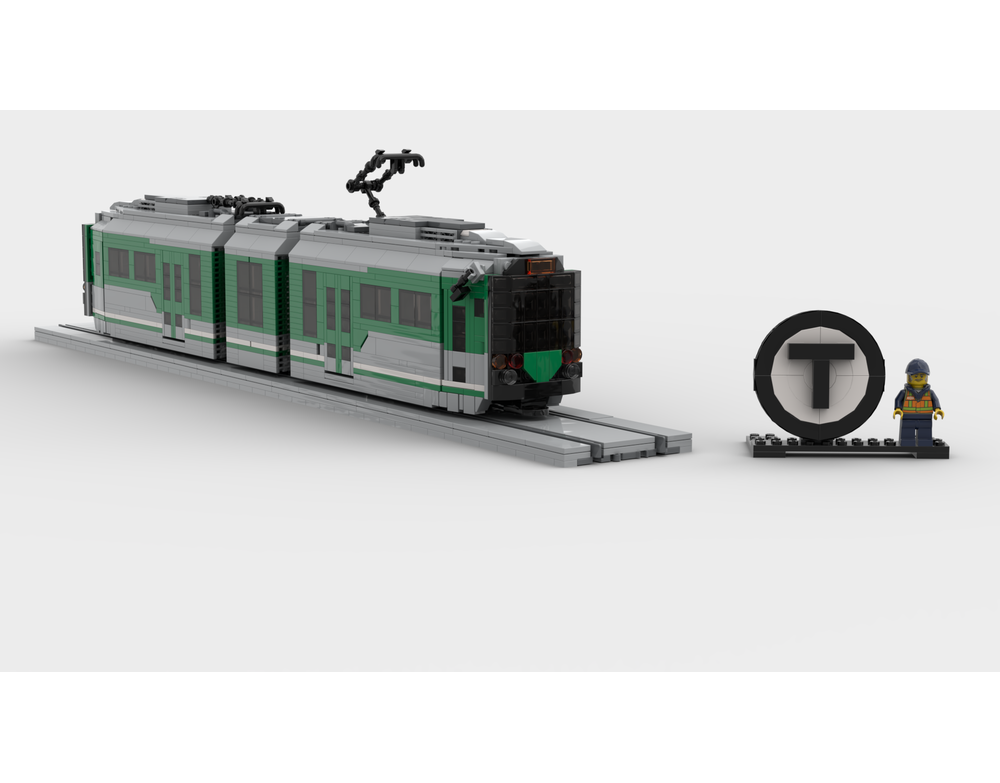 LEGO MOC MBTA Green Line Tram Type 9 by MassBayBricks | Rebrickable ...