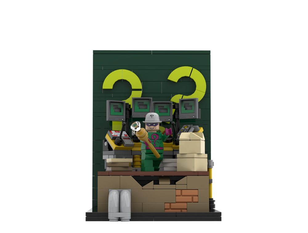 Lego Moc The Riddler Vignette By Richherbert Rebrickable Build