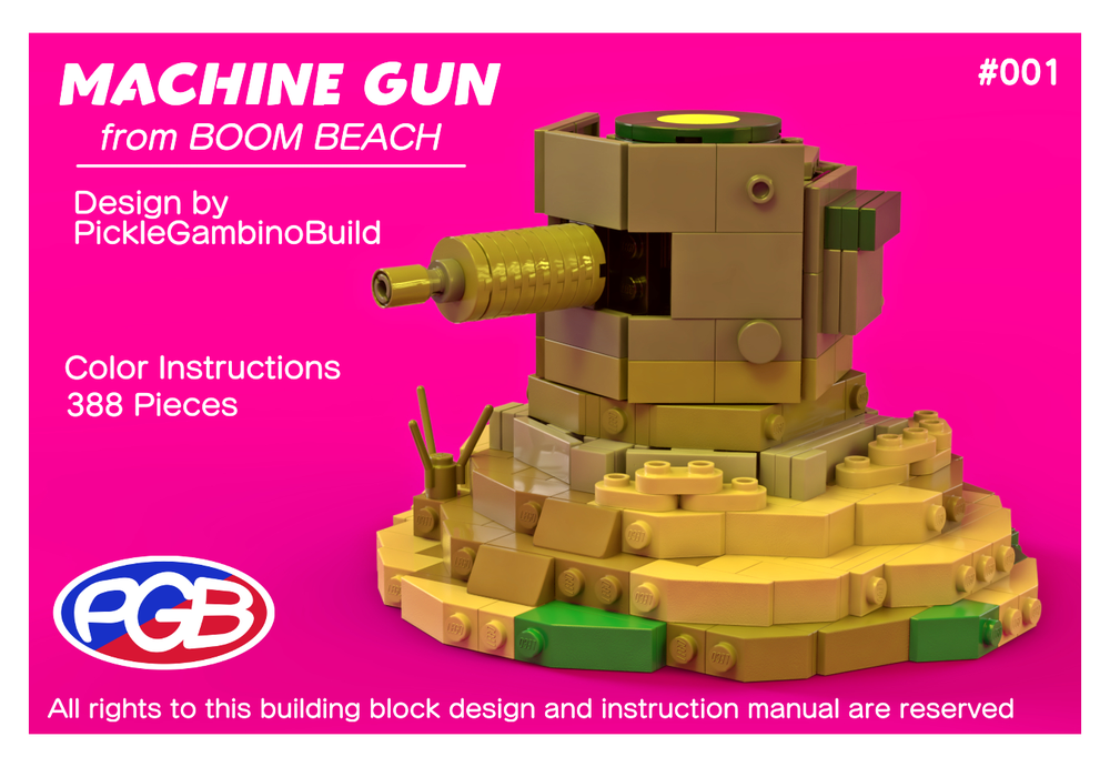 LEGO MOC Boom Beach Machine Gun Instructions by PickleGambinoBuild ...