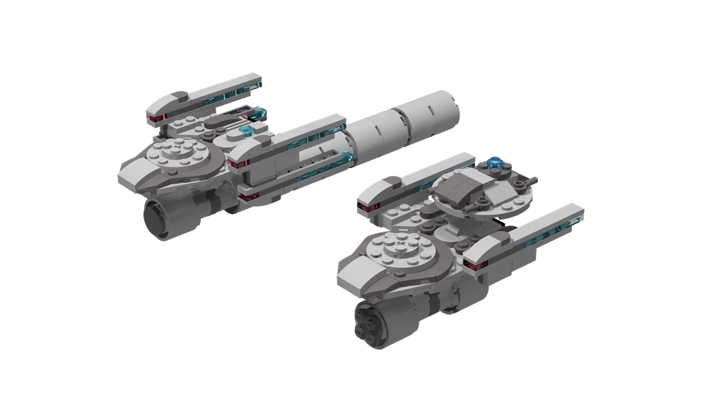LEGO MOC-188127 Conestoga and Komar-Class Modular Starships by LegendAJ ...