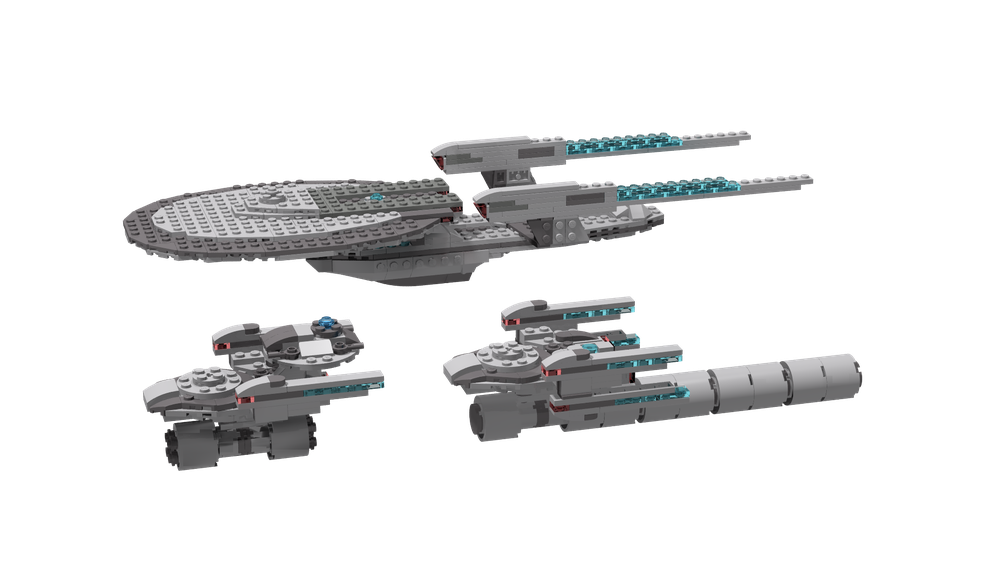 LEGO MOC Conestoga and Komar-Class Modular Starships by LegendAJ ...