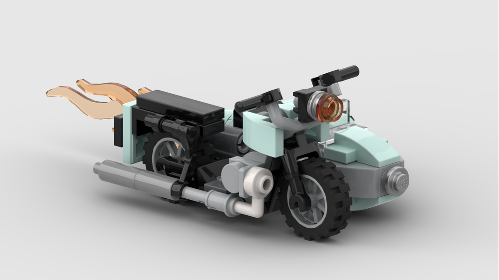 Lego Moc Hagrids Motorcycle With Sidecar 2018 Figure Compatible By