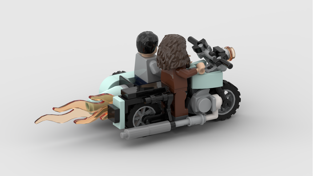 Lego Moc Hagrids Motorcycle With Sidecar 2018 Figure Compatible By