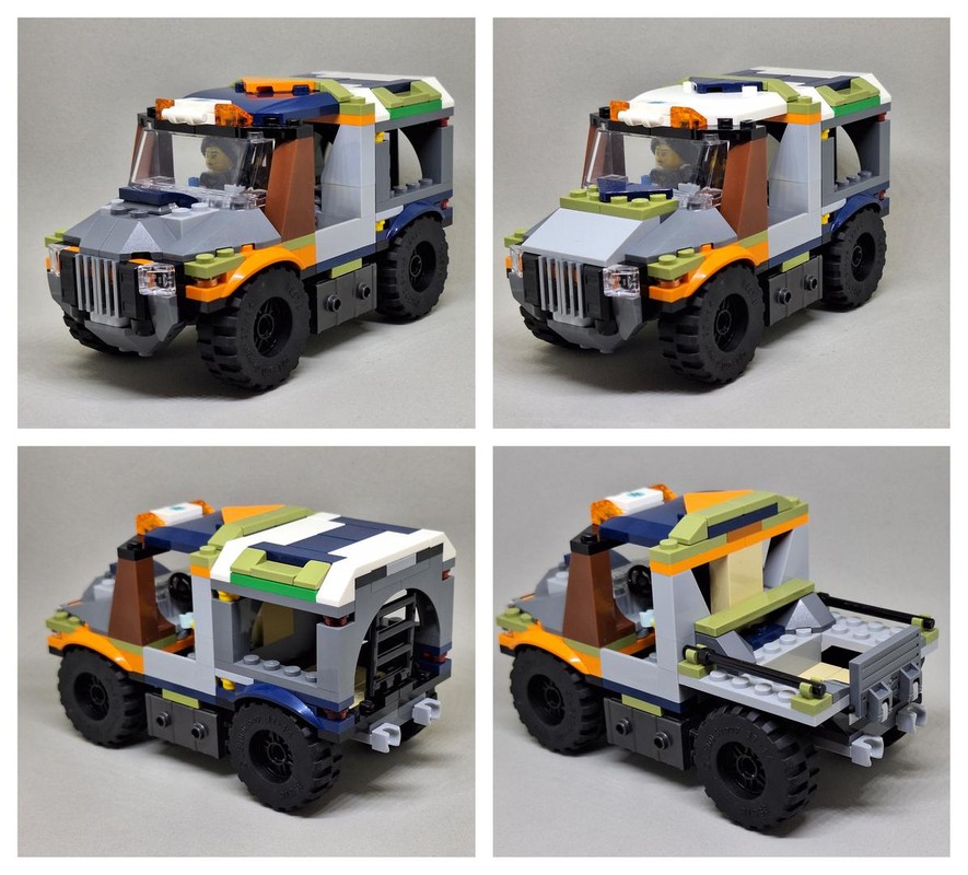 LEGO MOC 60426 Customizable Jungle Jeep by PeterSzabo | Rebrickable ...