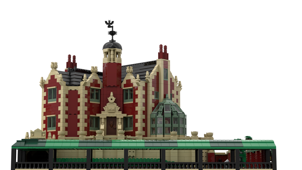 Lego Moc The Haunted Mansion By Andretect Rebrickable Build With Lego